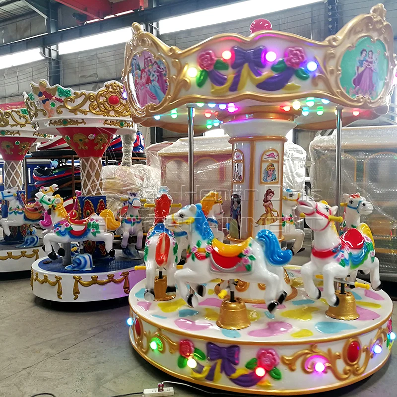 Top Sale Carousel Horses Plastic/kids Merry Go Round Rides Mini ...