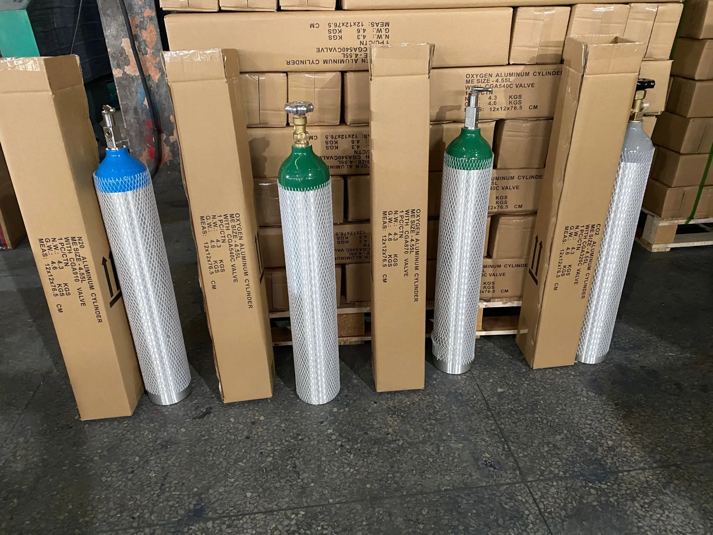 DOT/TC Approved Medical Oxygen Cylinders for U.S.A & Canada