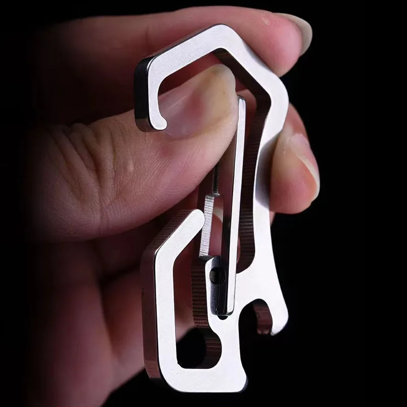 Titanium Key Chain Multifunctional Carabiner Keychain Heavy Duty Car ...