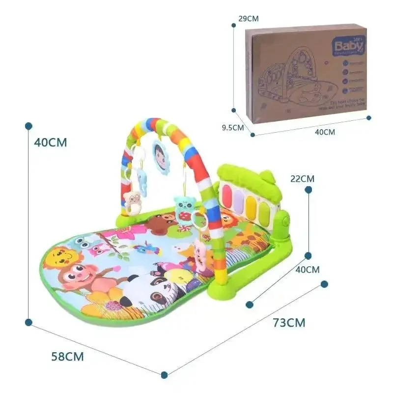 Kids Astronaut Piano Rack Pedal Sleep Blanket Baby Play Gym Mat ...