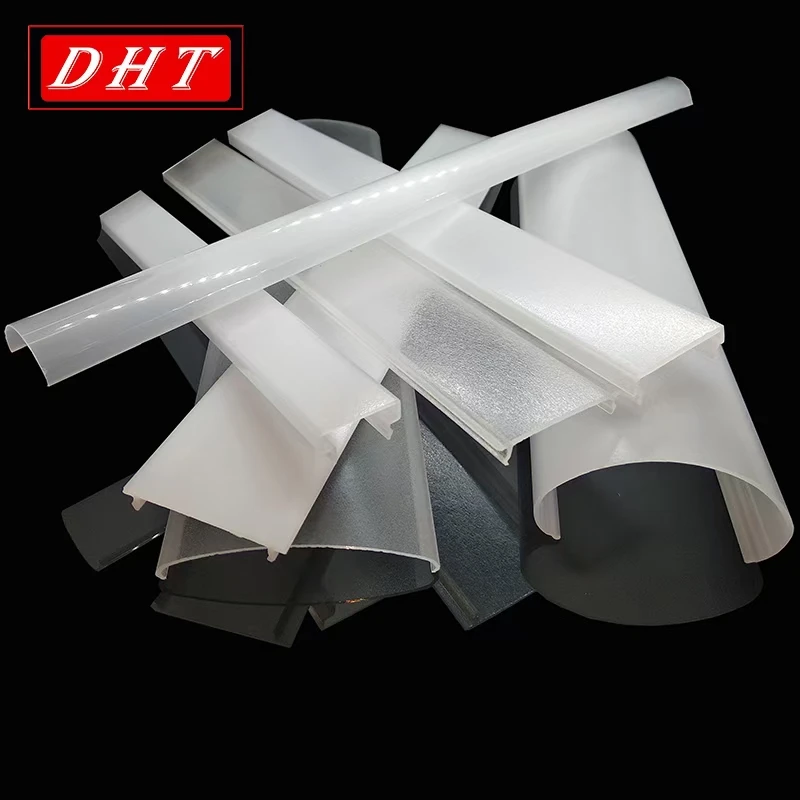 PC Cover Frosted Diffuser Housing Aluminium LED Profile Extrusion