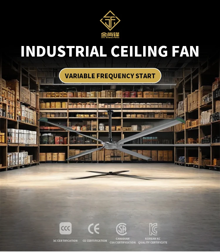 16ft 5m High Quality Large Industrial Metal Ceiling Fan Intelligent ...