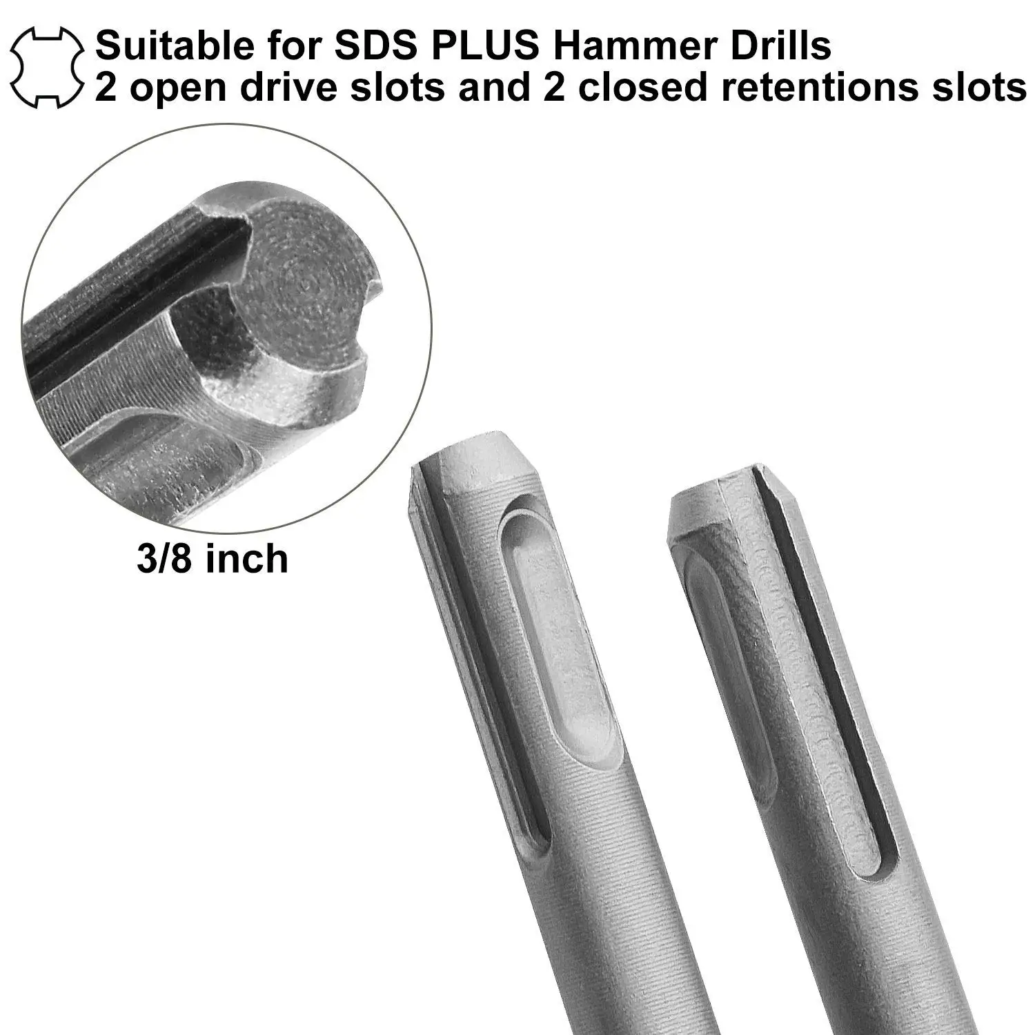 Sds Flat Point Chisel For Concrete Granite Electric Hammer Chisel - Buy ...