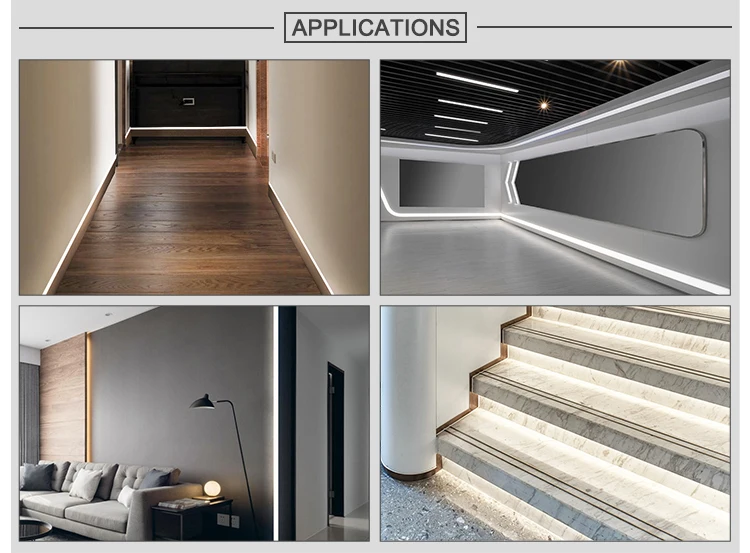 Embedded Led Profile Led Linear Light Aluminum Shell For Ceiling ...