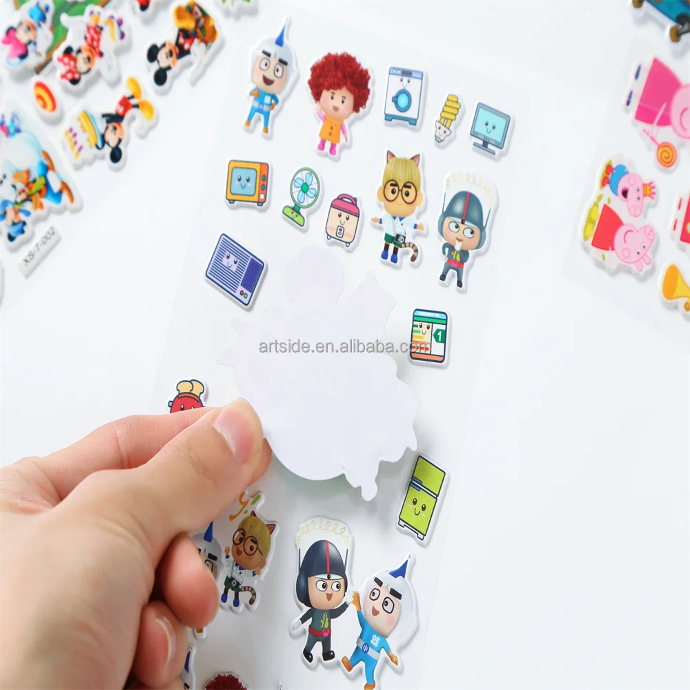 Cute Cartoon Moe Big Eye Animal Sticker Small Animals Kids Sticker ...