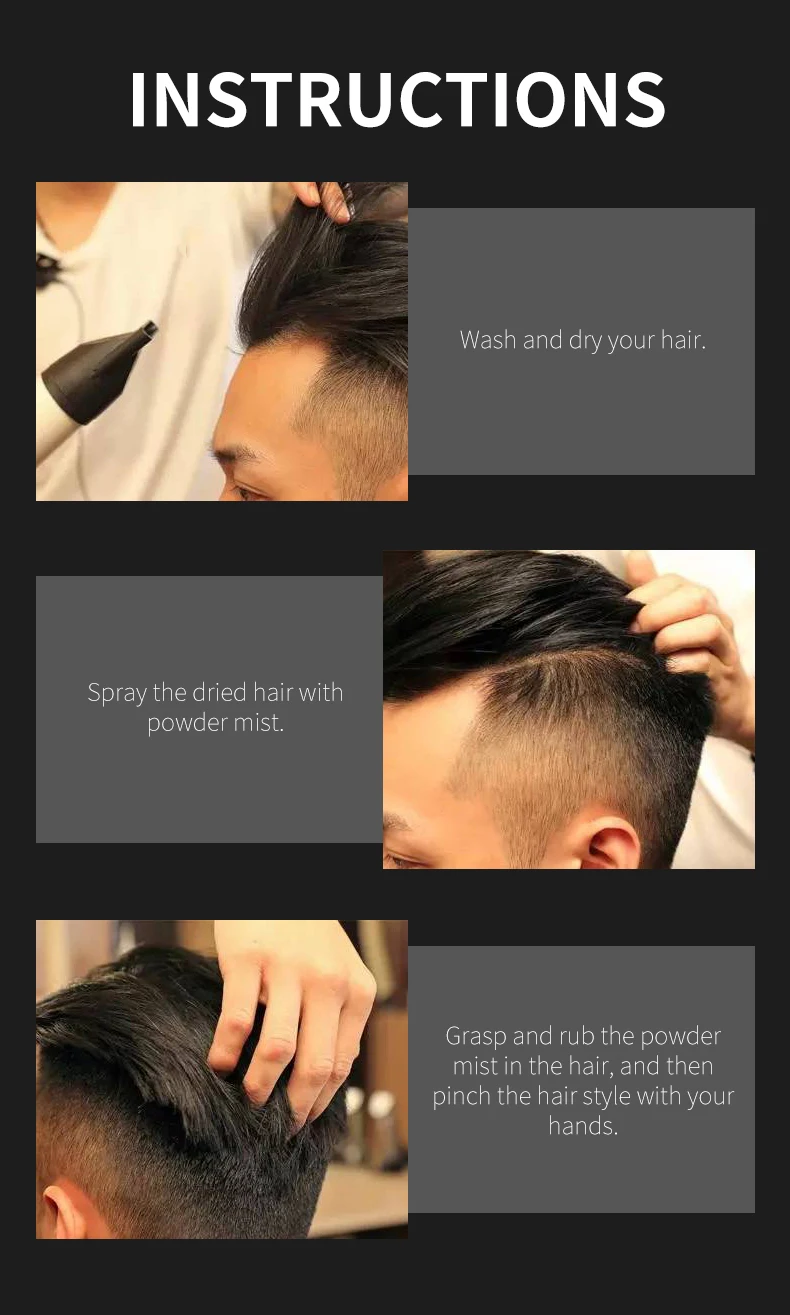 Fluffy Powder Hair Styling Texture Powder Private Your Own Brand With ...