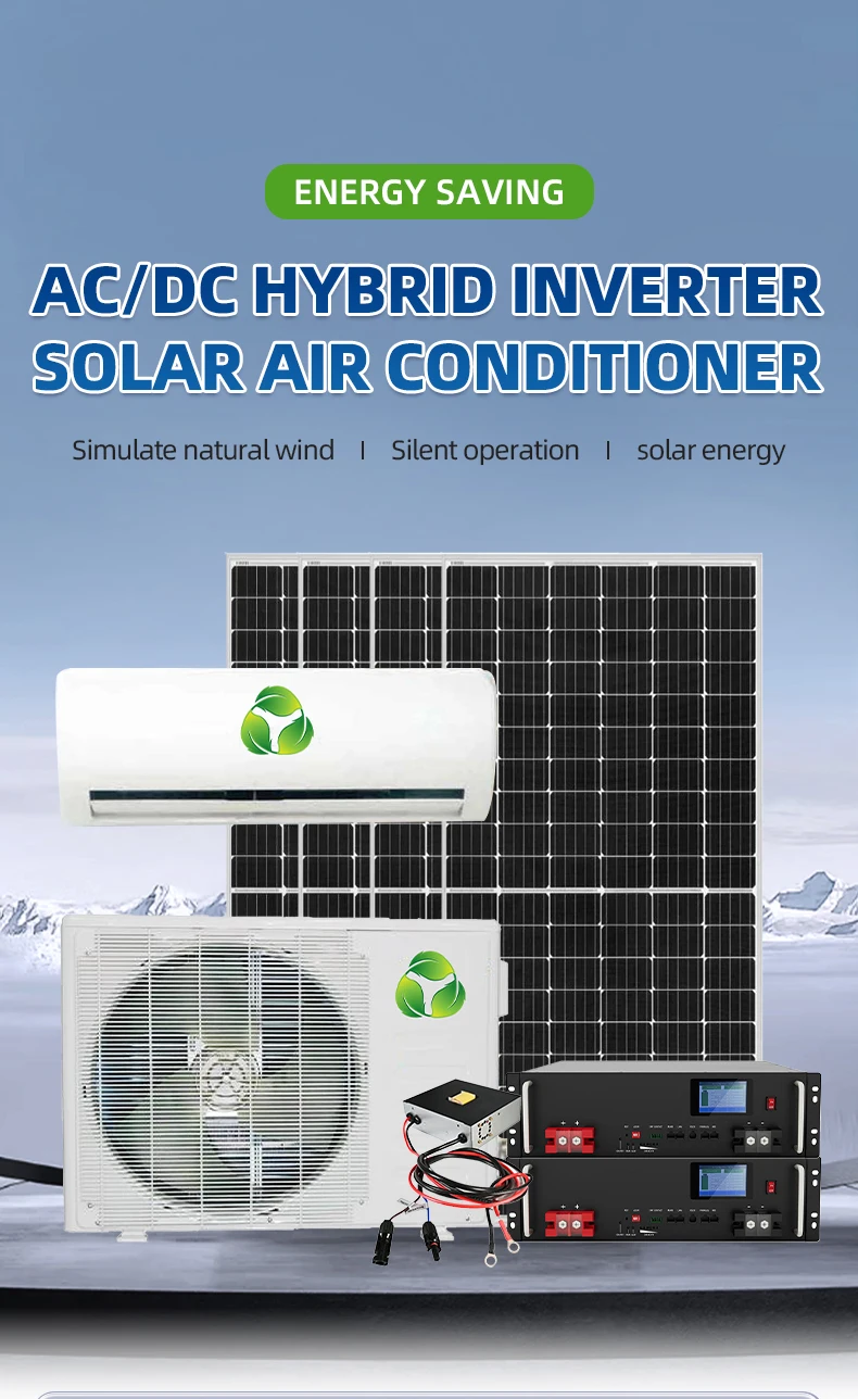 Hybrid Off-Grid Wall Split AC Air Conditioner 9000-36000 BTU Cooling ...