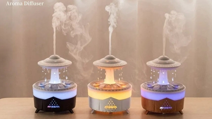 350ml Rain cloud aroma diffuser rain drop humidifier for home