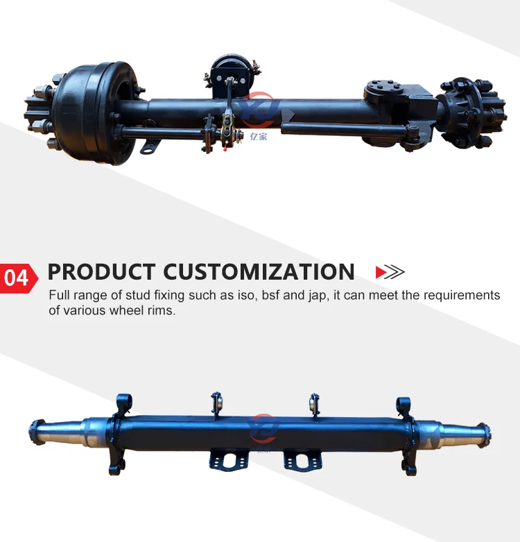 German Semi-Trailer Axle 16 Ton Trailer Suspension 3 Axle 16t German ...