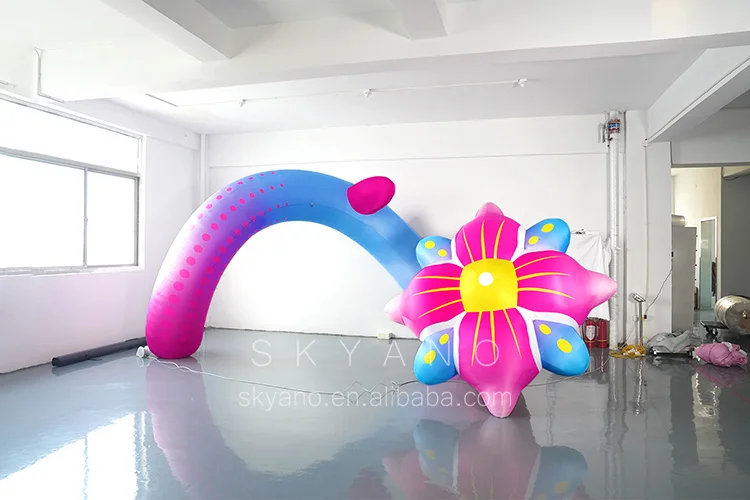 Inflatable Flowers Alice In Wonderland Inflatable Flower With Led ...