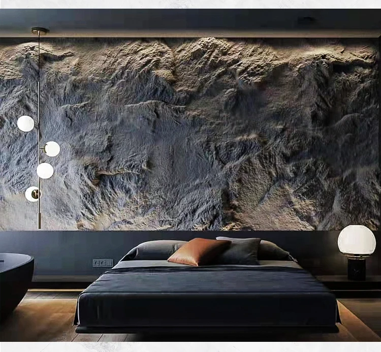 Alps FRP ROCK Veneer Stone Wall Panels for Hotel Lobby Decor