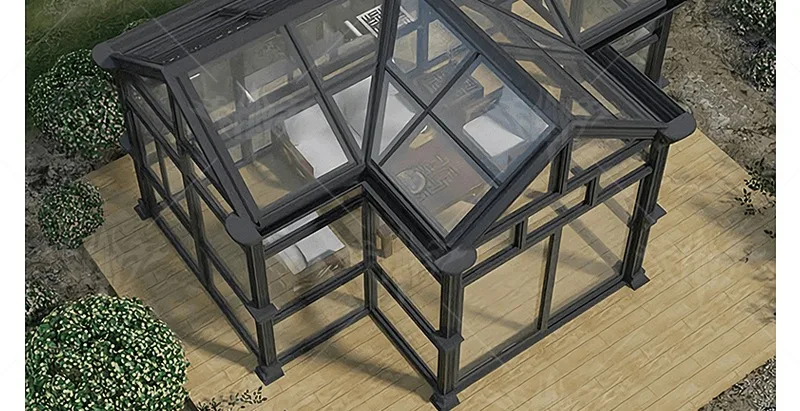 High Quality Prefab Glass House Outdoor Instant Glass Building House ...