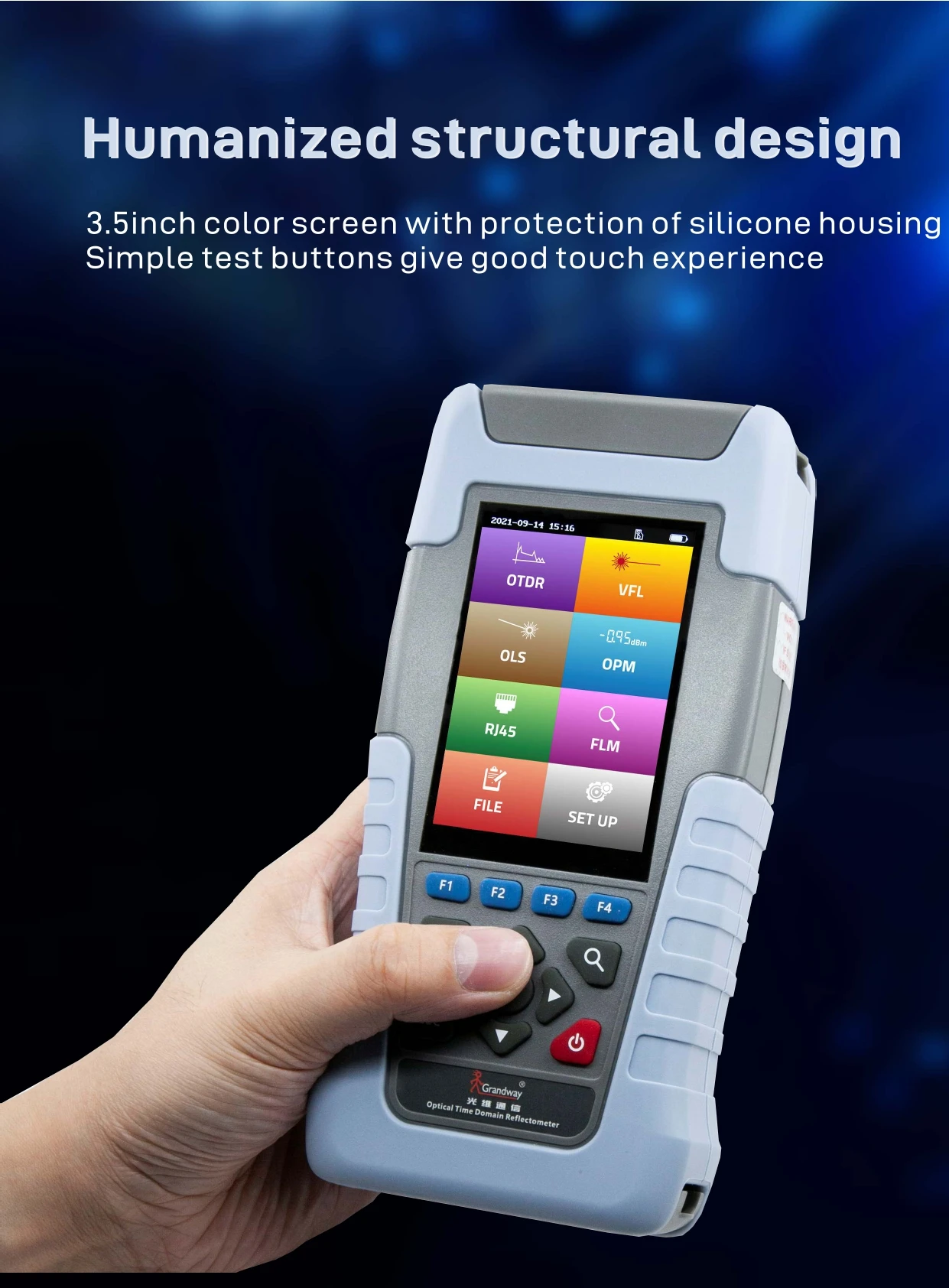 60KM Handheld Smart OTDR - Efficient Fiber Optic Testing