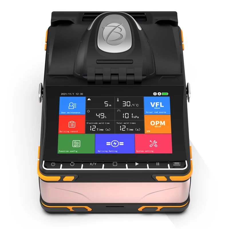 New Generation 6 Motors Fusion Splicer China Fiber Optic Cable Splicing ...