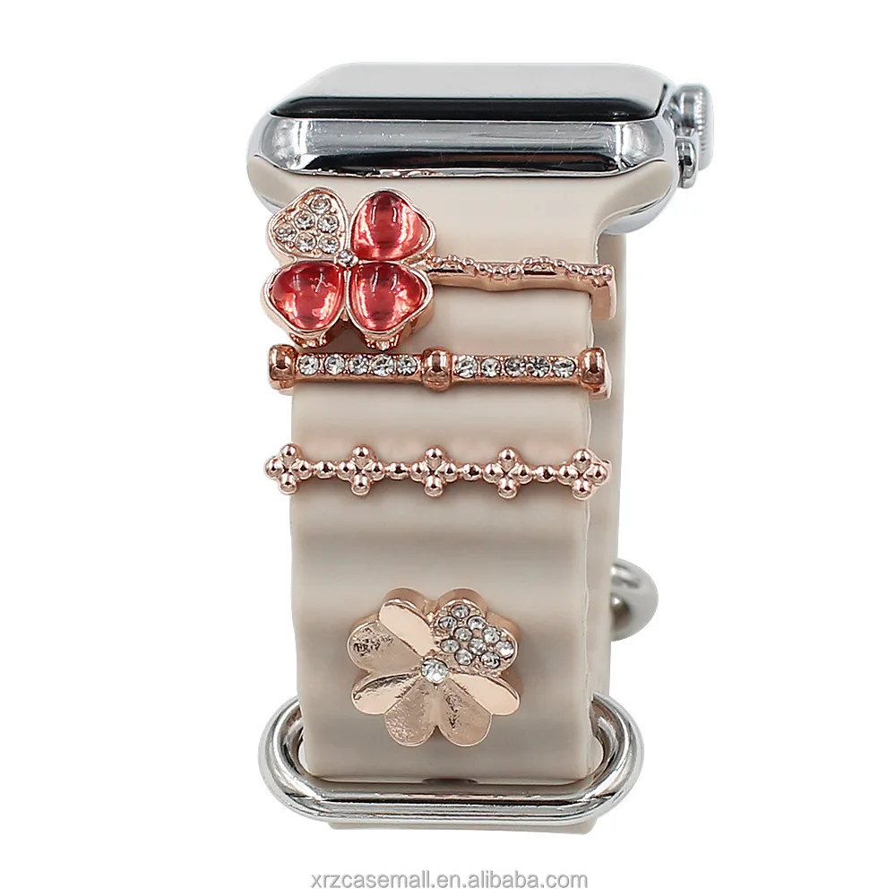 Fashion Metal Stud Watch Band Charms Accessories For Wristband Apple ...