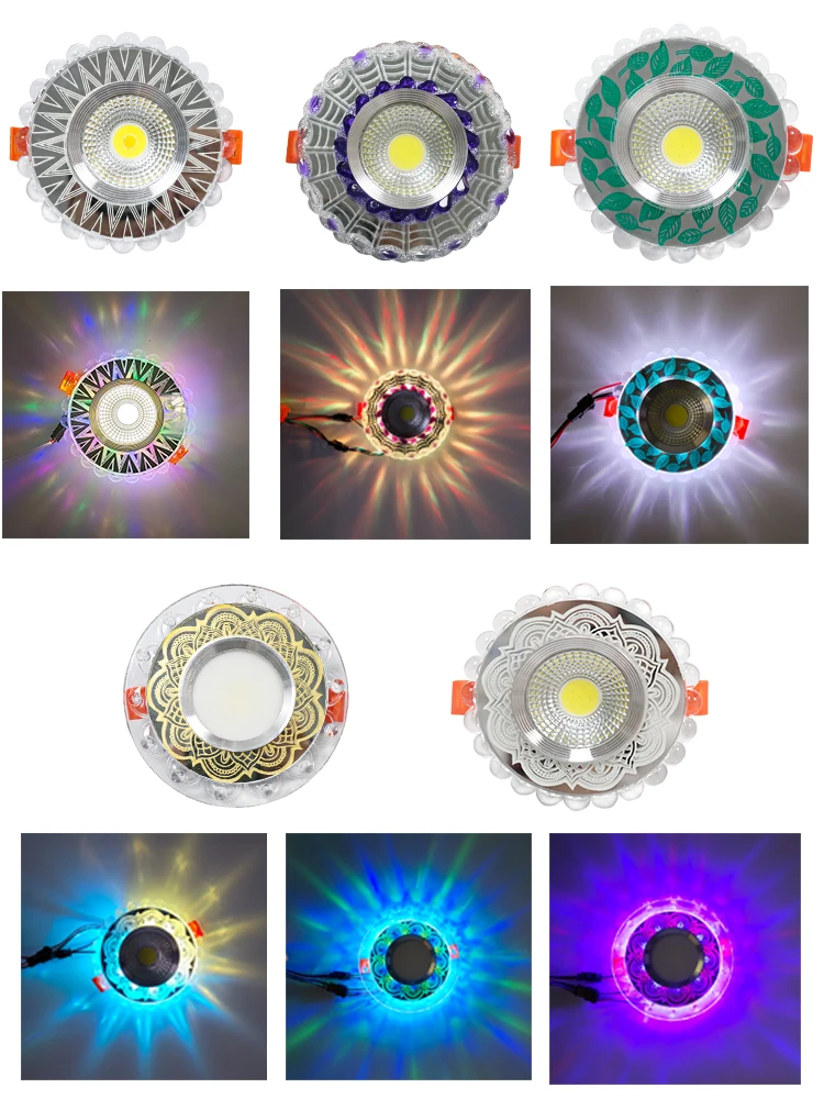 Multi Color Circular RGB Tube Light Adjustable Atmosphere Embedded ...