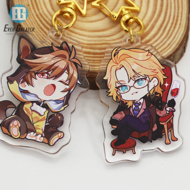 Custom Made Epoxy Cartoon Transparent Anime Acrylic Keychain - Buy ...