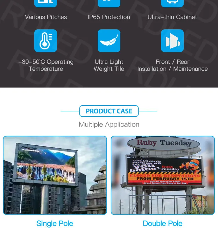 Outdoor P6 Program Digital Billboard Advertising Led Screen Display ...