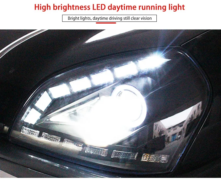 Car Head Lamp For Hyundai Headlights 2006-2012 New Tucson Led Headlight ...
