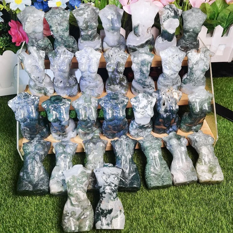 Wholesale Hand Carved Crystals Carving Craft Female Model Natural Stone ...