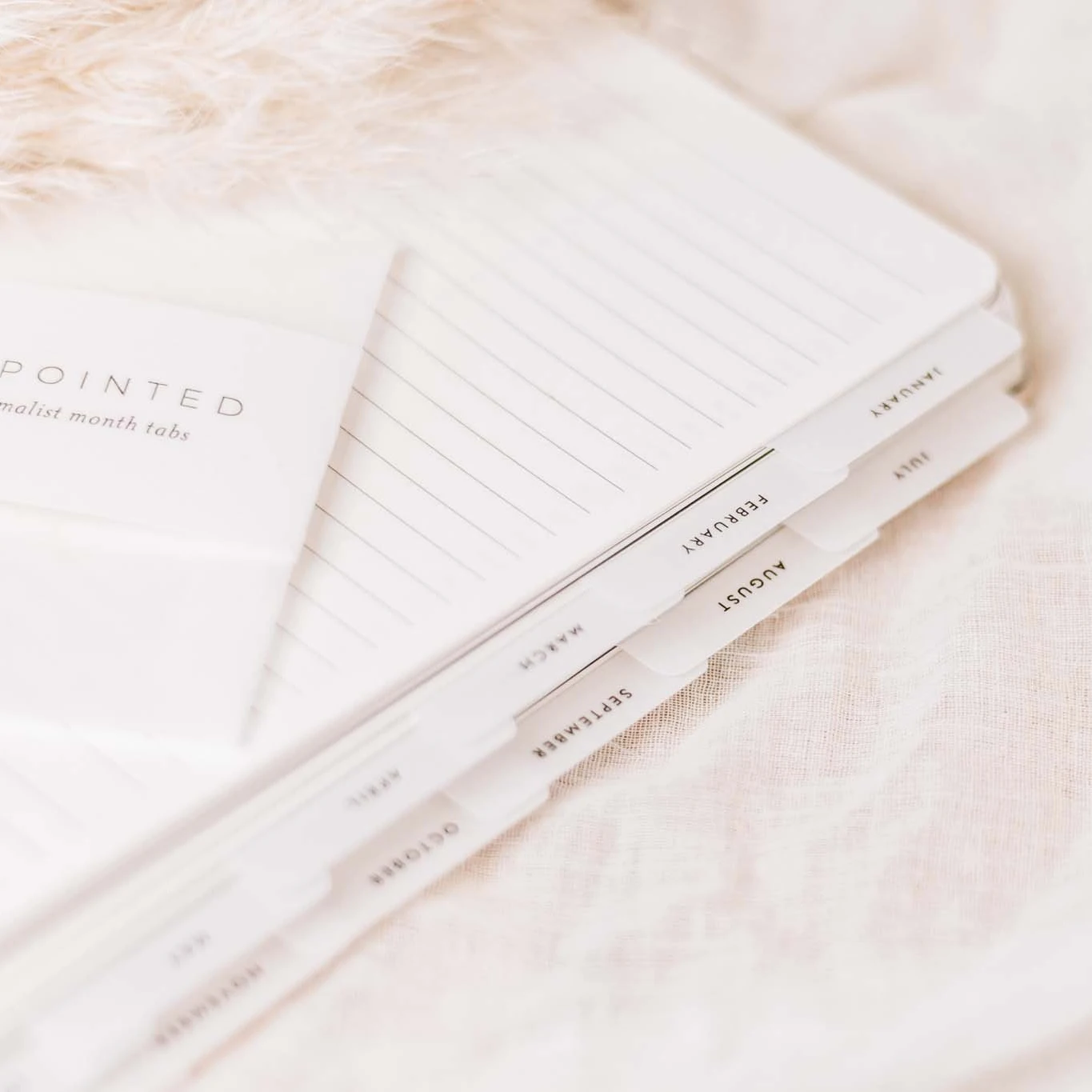 Custom Printing 12 Monthly Index Tabs for Planner Dividers