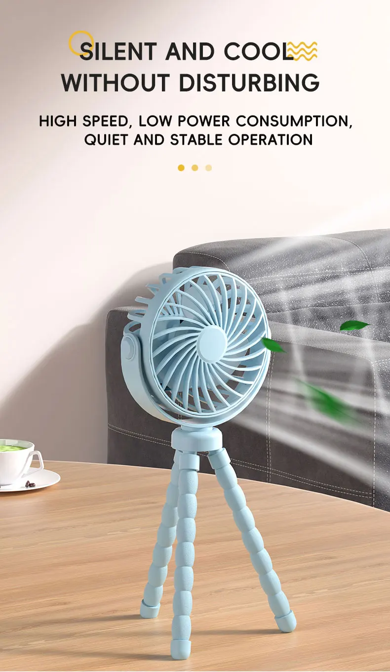 Portable Mini Usb Handheld Ceiling Fan Desktop Fan Summer With ...