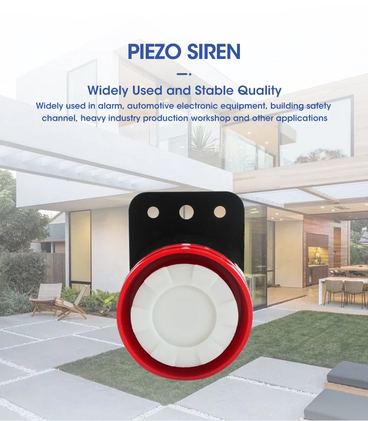 Mini 12V Piezo Siren Buzzer Indoor Security| Alibaba.com