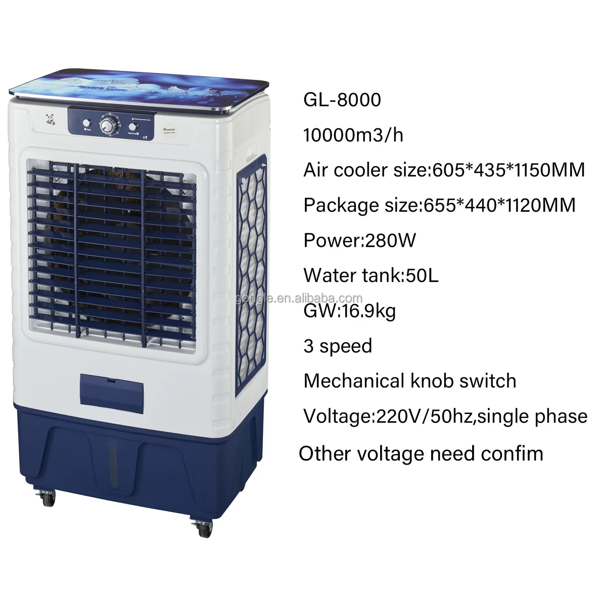 AC Power Big Water Tank Outdoor Air Cooler - Efficient Cooling