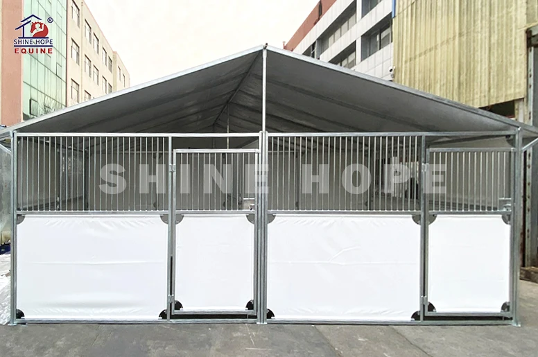 Temporary Movable Horse Stall Fronts Horse Stable With Designed Colors ...