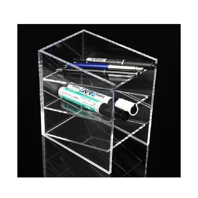 3 Tier Clear Acrylic Pen Pencil Holder,Perspex Pen Storage Case,Lucite ...