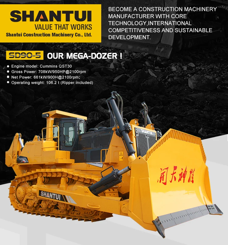 Earth-Moving Machinery Full Hydraulic SD90-C5 Crawler Bulldozer With ...