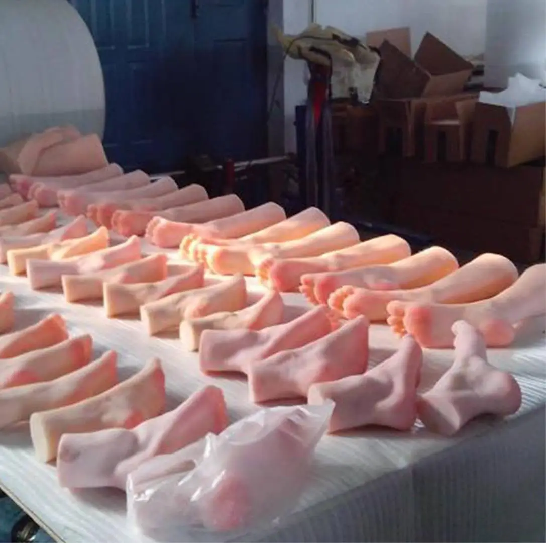 Factory Realistic Mannequin Feet Model Korea Foot Fetish Tube Silicone ...