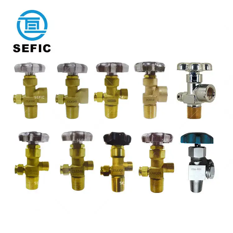 CGA326 CGA540 CGA580 Gas Cylinder Valves - Standard & Customized Support
