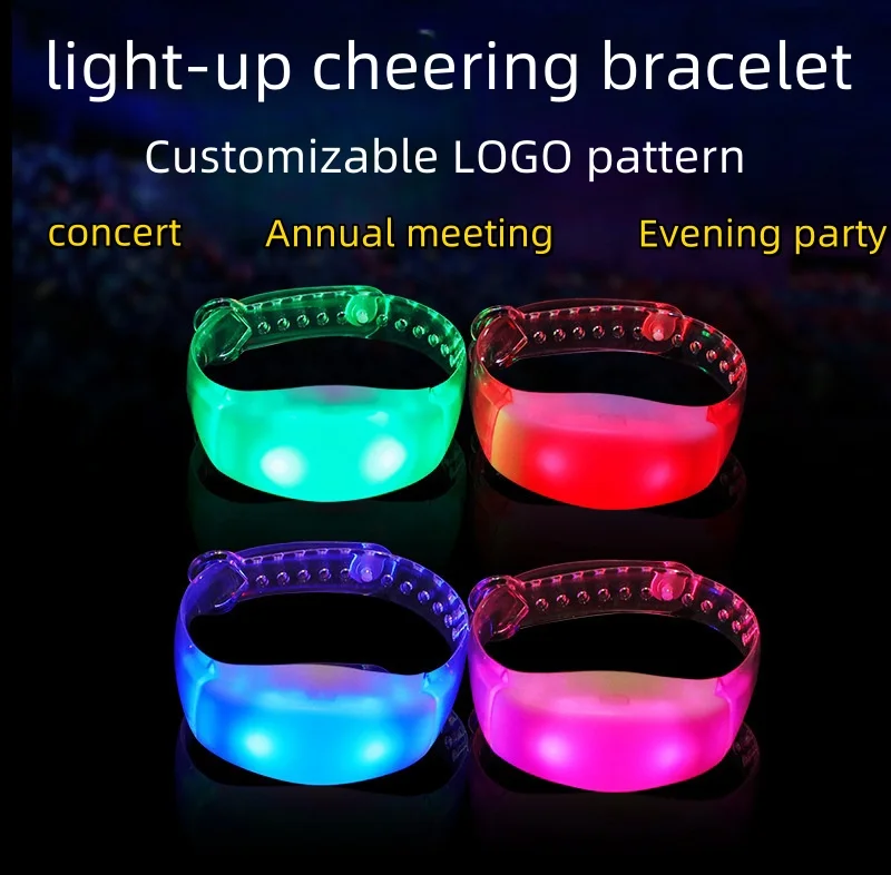 New Concert Wireless Remote Control Led Luminous Bracelet Silicone ...