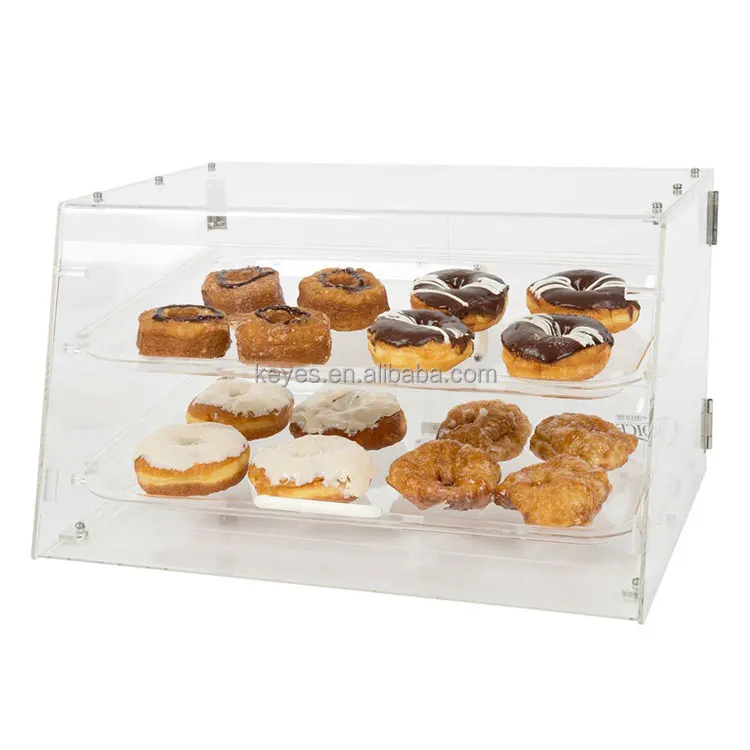 Customized Bakery Counter Top Acrylic Display Racks Food Cookie Donut ...