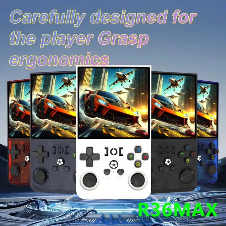 R36 MAX Handheld Console - 15000 Built-in Games & 128GB Storage