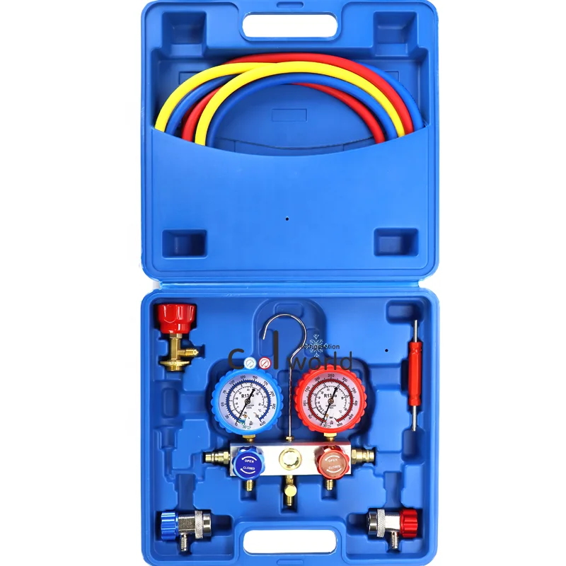 COOLWORLD R134a Manifold Gauge Set - Precision & Reliability