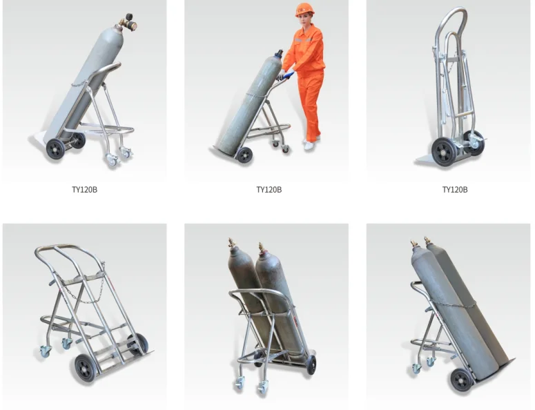 Oxygen Cylinder/oxygen Bottle Handling Vehicle In Hospital/chemical Lab ...