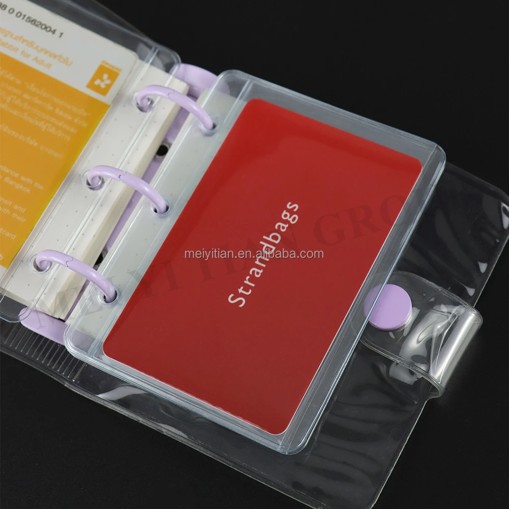 Mini Binder Pouches - Clear PVC Cash Envelope Solutions
