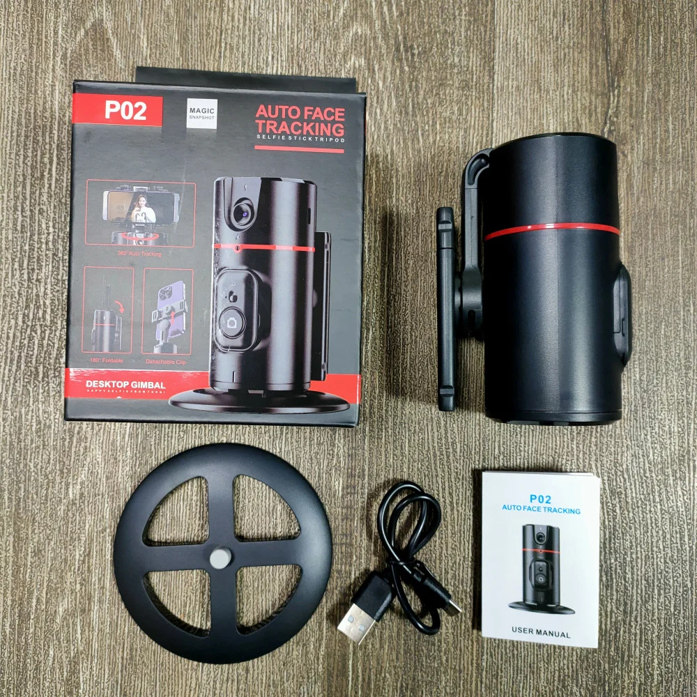 Cyke Auto Face Tracking Tripod With Remote 360 Rotation Tracking Phone ...