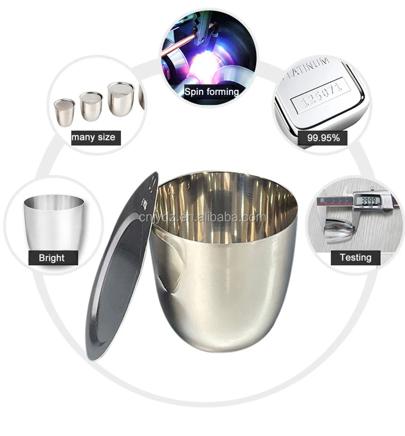 99.95% Wxbcr10ml 30ml 50ml 100ml Platinum Laboratory Ware High ...