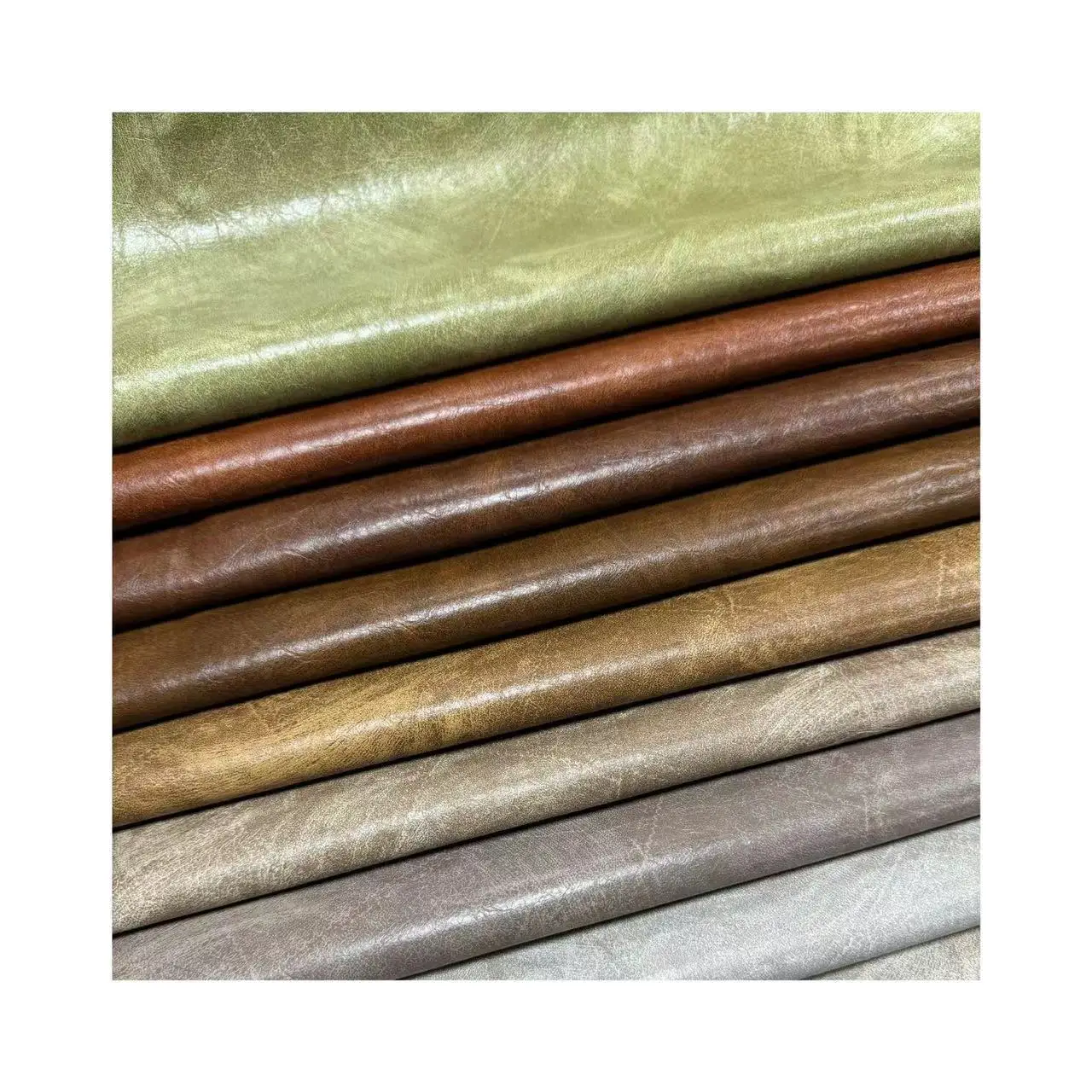 New Design High Quality Metallic Pu Leather Fabric Synthetic Leather ...