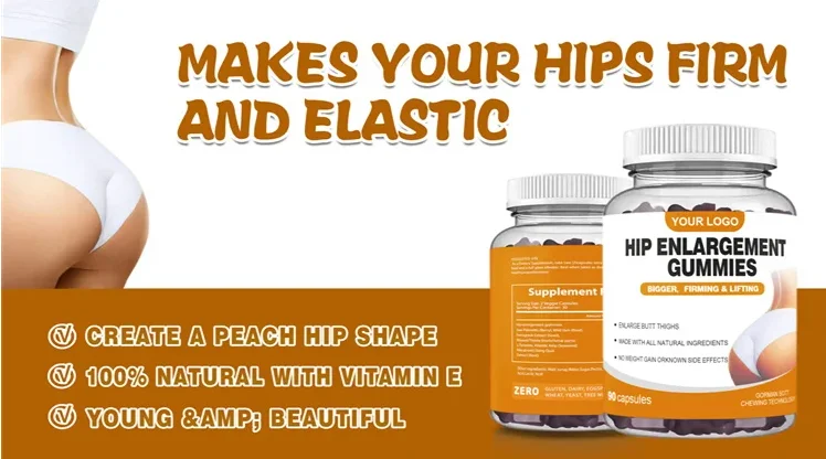 Private Label Hip Butt Enlargement Top Quali Buttock and Products Hip Enlargement Gummies ...