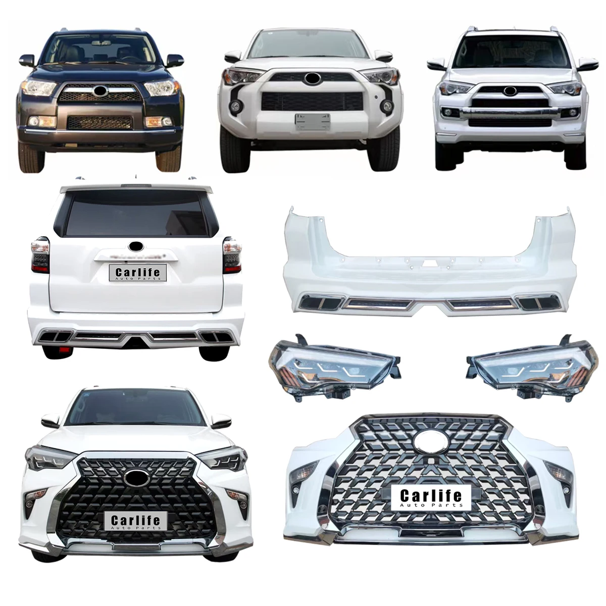 Toyota 4runner Body Kit - Upgrade to Lexus Style Parts