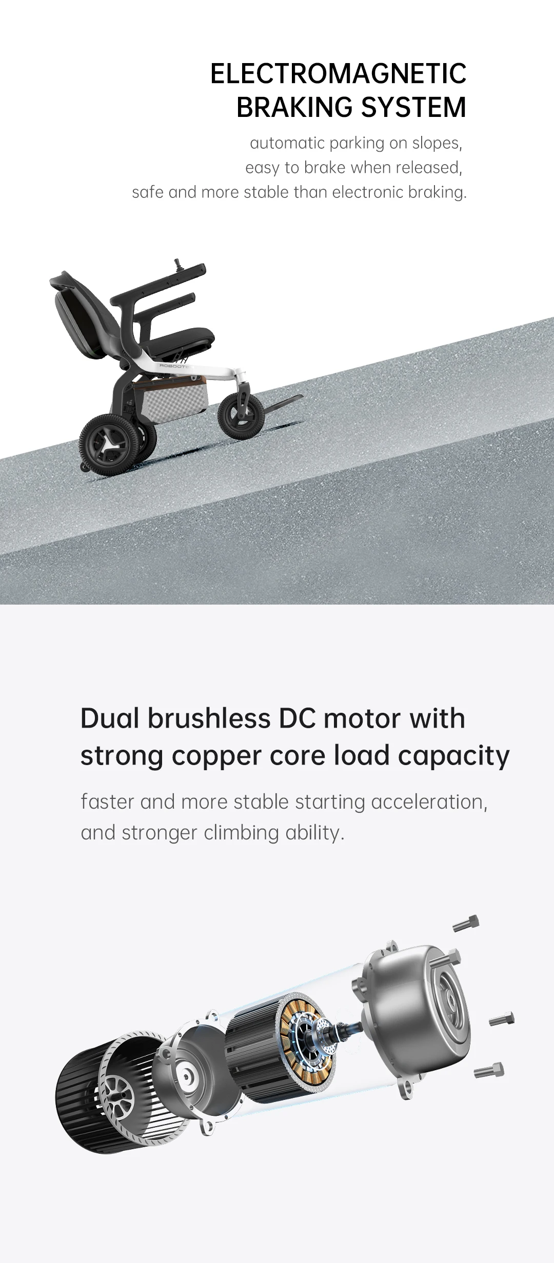 Robooter E40 Joystick Controller Electric Wheelchair Motor Light ...