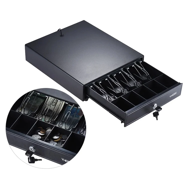 YHDAA 330A Pos 4 Bills 5 Coins - Metal Cash Tray Register