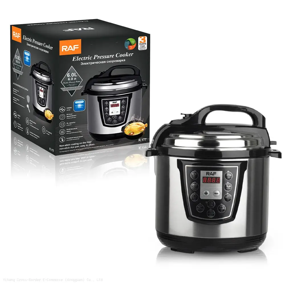 Premium RAF Custom Logo Digital Rice Cooker - 5L Capacity