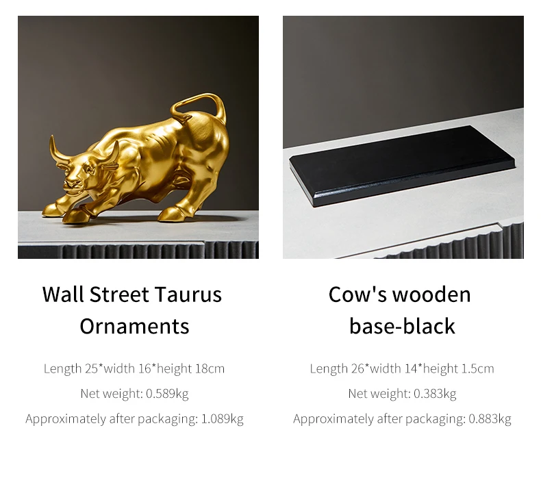 Retro Taurus Statue Jewelry Resin Animal Figurine Decor