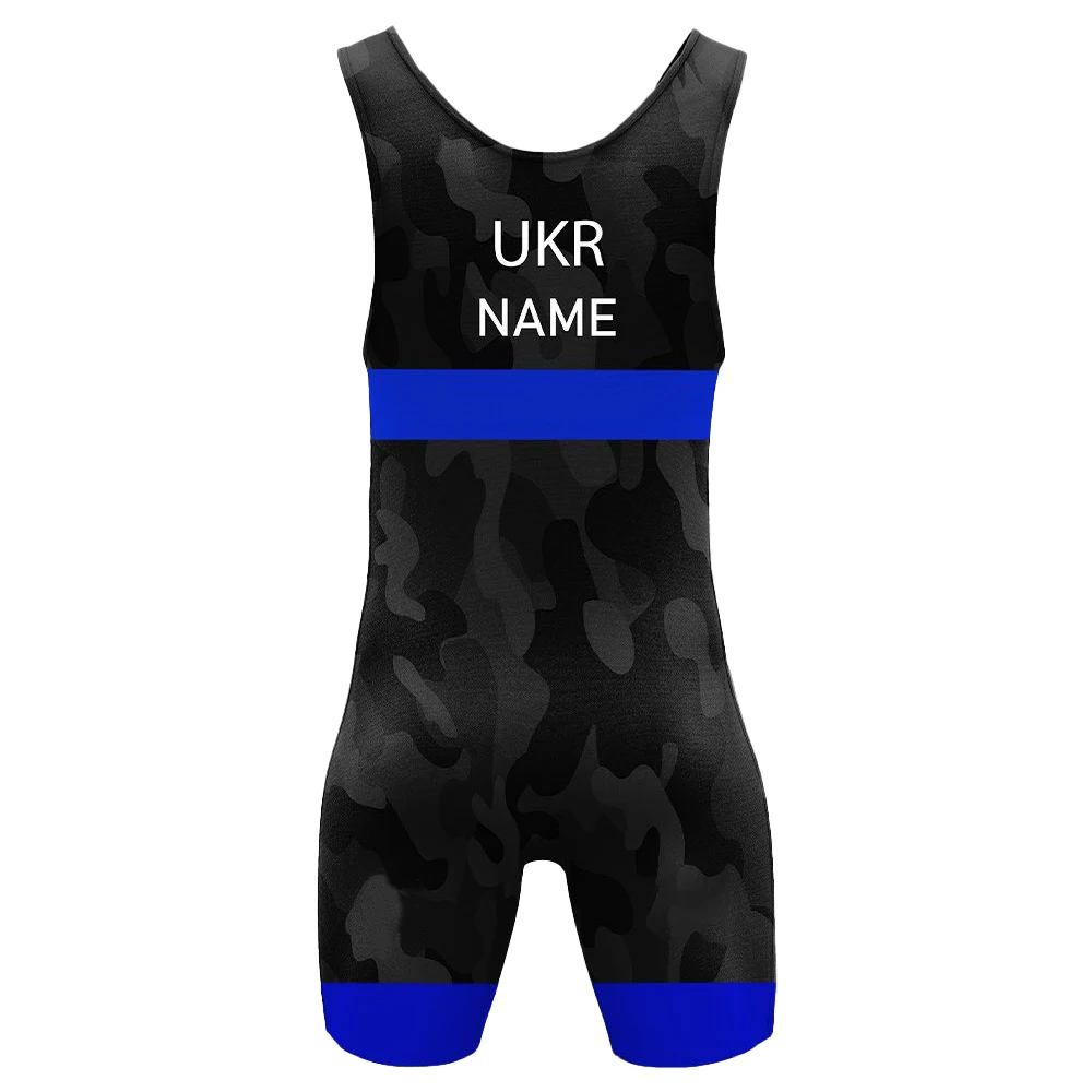 Design Your Own Custom Sublimation Wrestling Singlet for Men