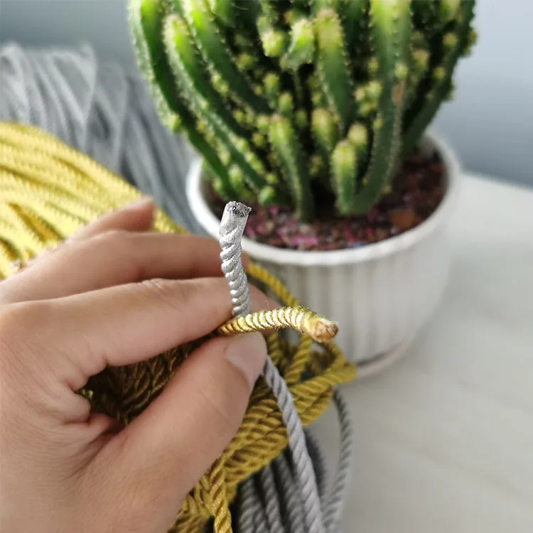 Metallic Macrame Cord - Durable, Sustainable, and Versatile